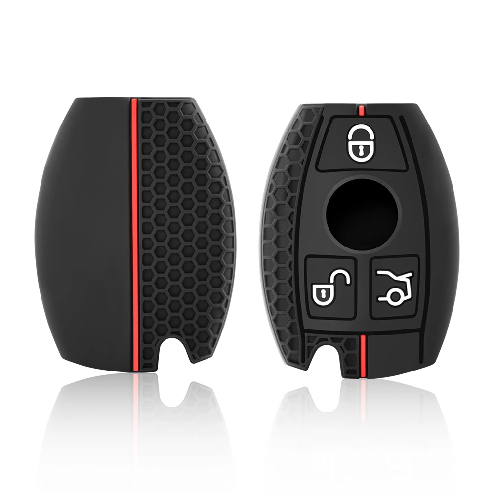 Silicone Car Remote Key Fob Case Cover Shell For Mercedes Benz A B C E ...