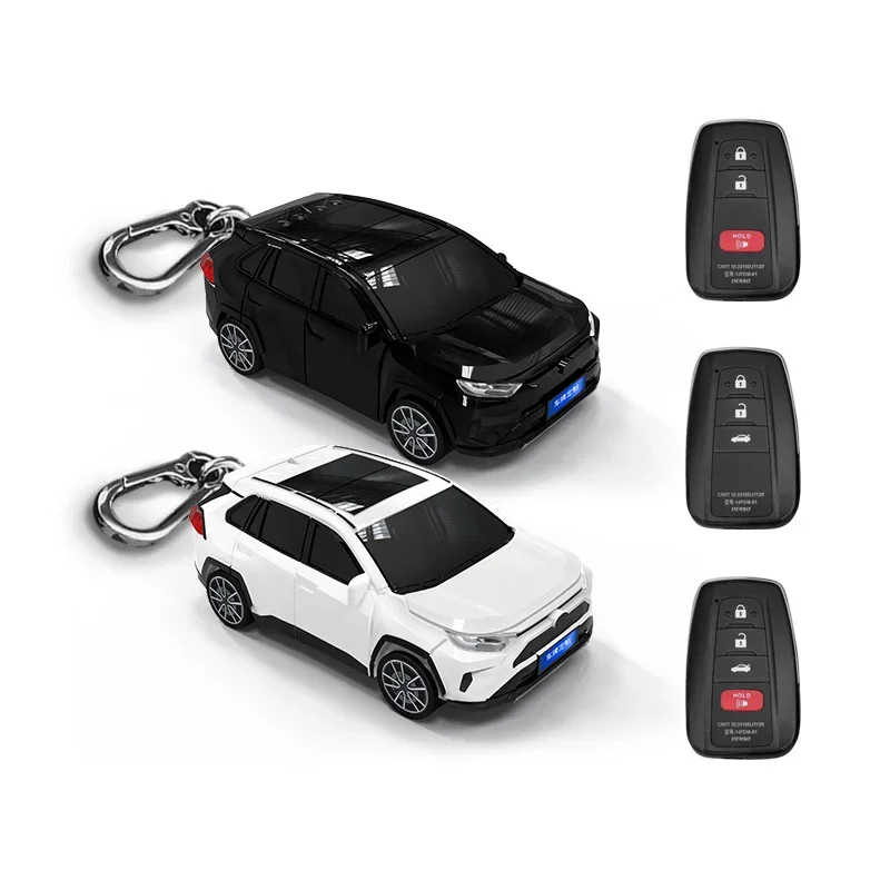 For-RAV4-key-set-Toyota-car-model-key-cover-protective-case-creative ...
