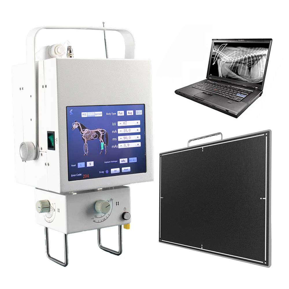 5.3Kw Mobile Digital Veterinary Xray Machine Dr Radiography Vet ...