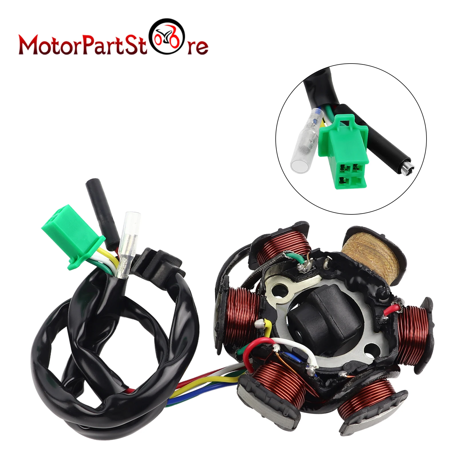 ATV-Scooter-Moped-Magneto-Stator-6-Coils-5-Wires-for-GY6-50cc-70cc-90cc ...