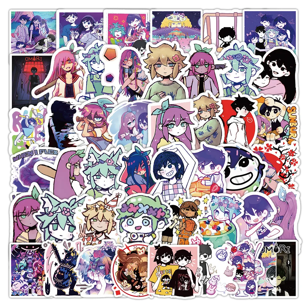 50pcs-Hot-Game-Omori-Stickers-Skateboard-Guitar-Laptop-Motorcycle ...