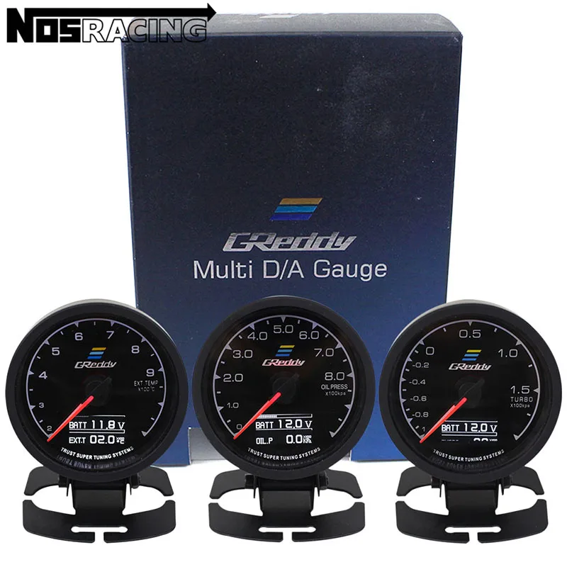 Greddi-Gauges-62mm-7-Color-Boost-Gauge-Car-Meter-Multi-D-A-LCD-Display ...