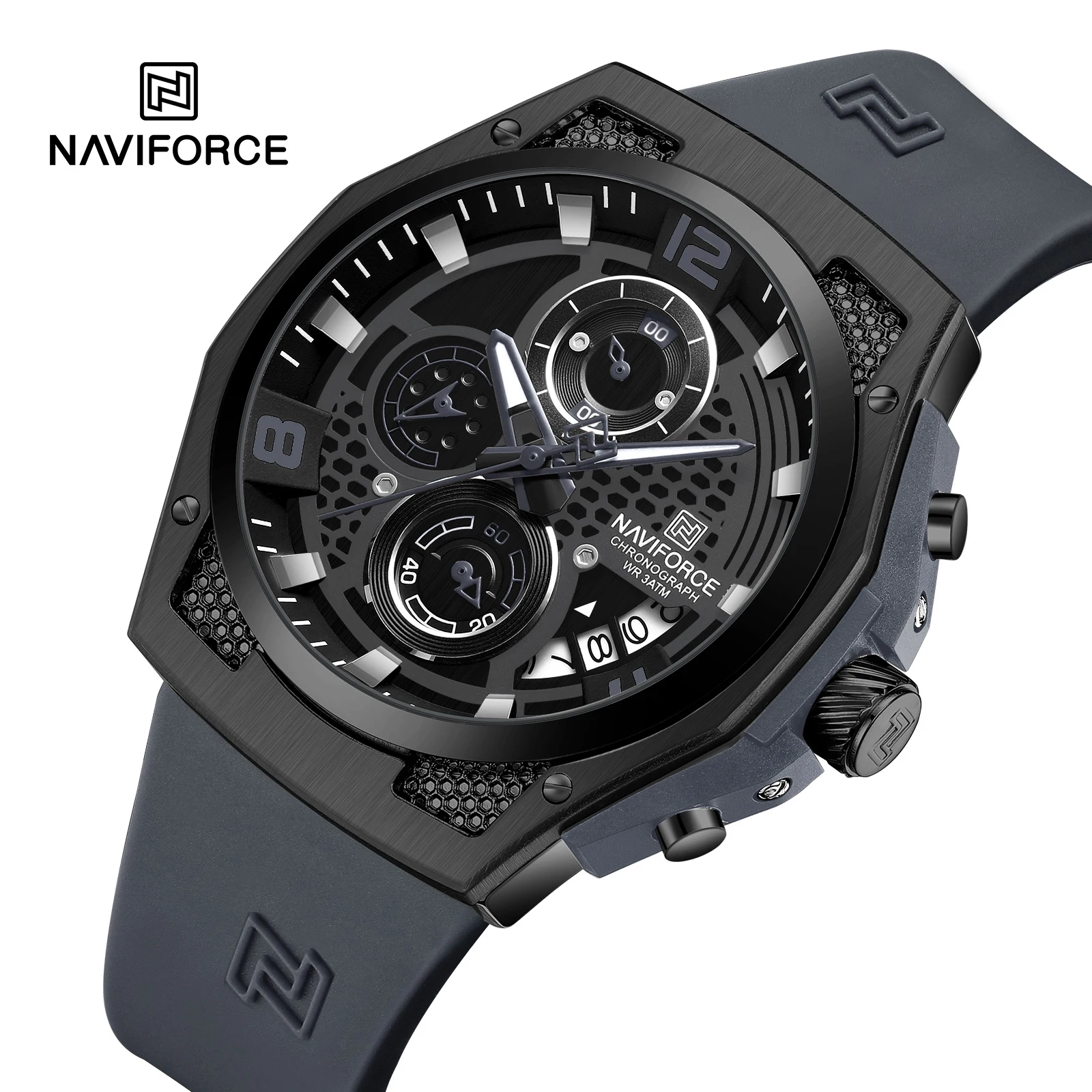 NAVIFORCE-Quatrz-Calendar-Wristwacthes-For-Men-Fashion-Design-Sences ...
