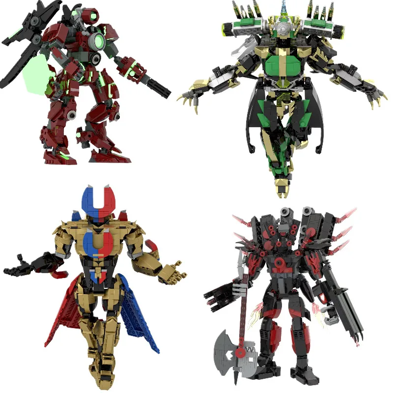 Zombie-Titan-TV-Man-Blocks-Toys-Titan-Magnet-Man-Mutant-Titan-TV-Man ...