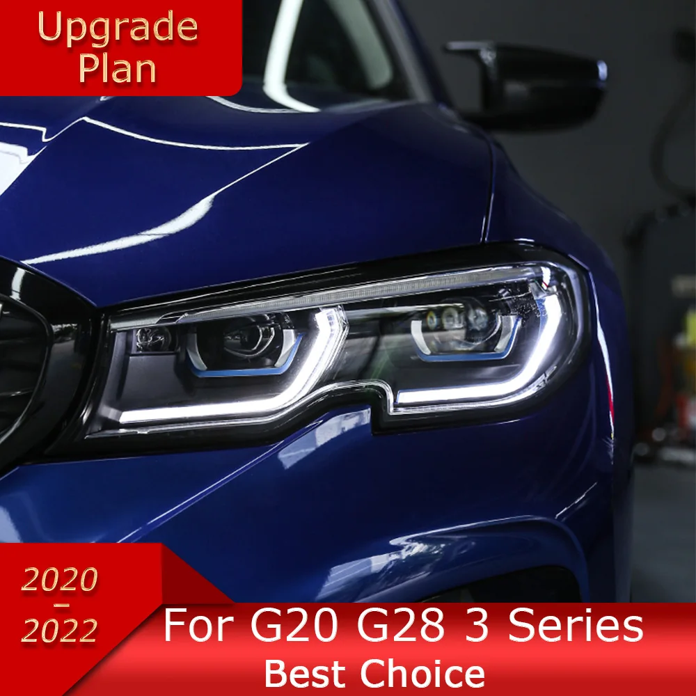 Kit De Phares De Voiture Pour Bmw G20 G28 3 Series 320i 330li, 2020 – 2022, Led, Laser Amélioré ...