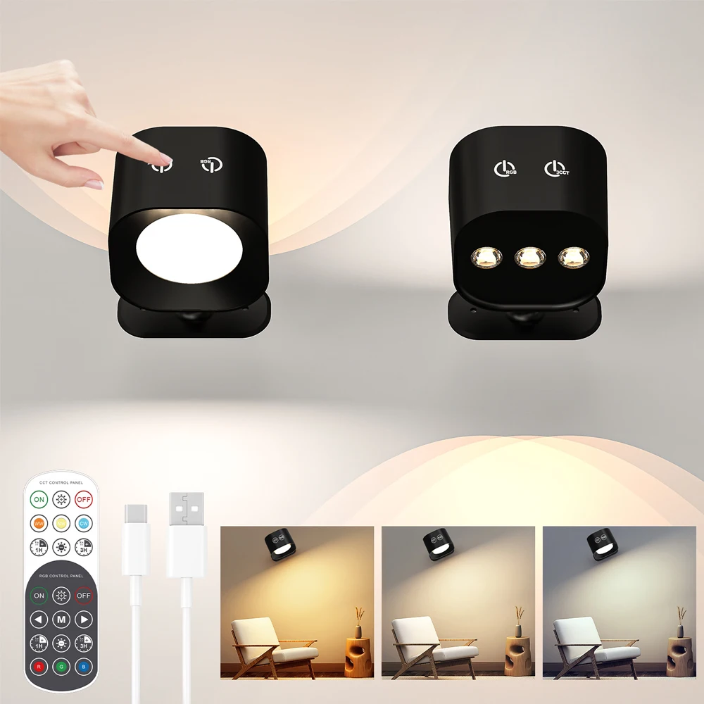 LED-wall-lamp-touch-control-cordless-wall-mounted-rechargeable-wall ...
