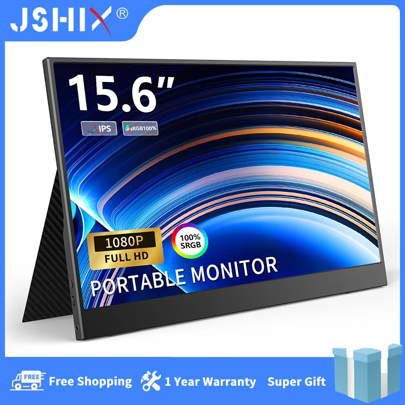 JSHIX-14-15-6-Inch-Portable-Monitor-1080P-Full-HD-IPS-Second-Monitor ...