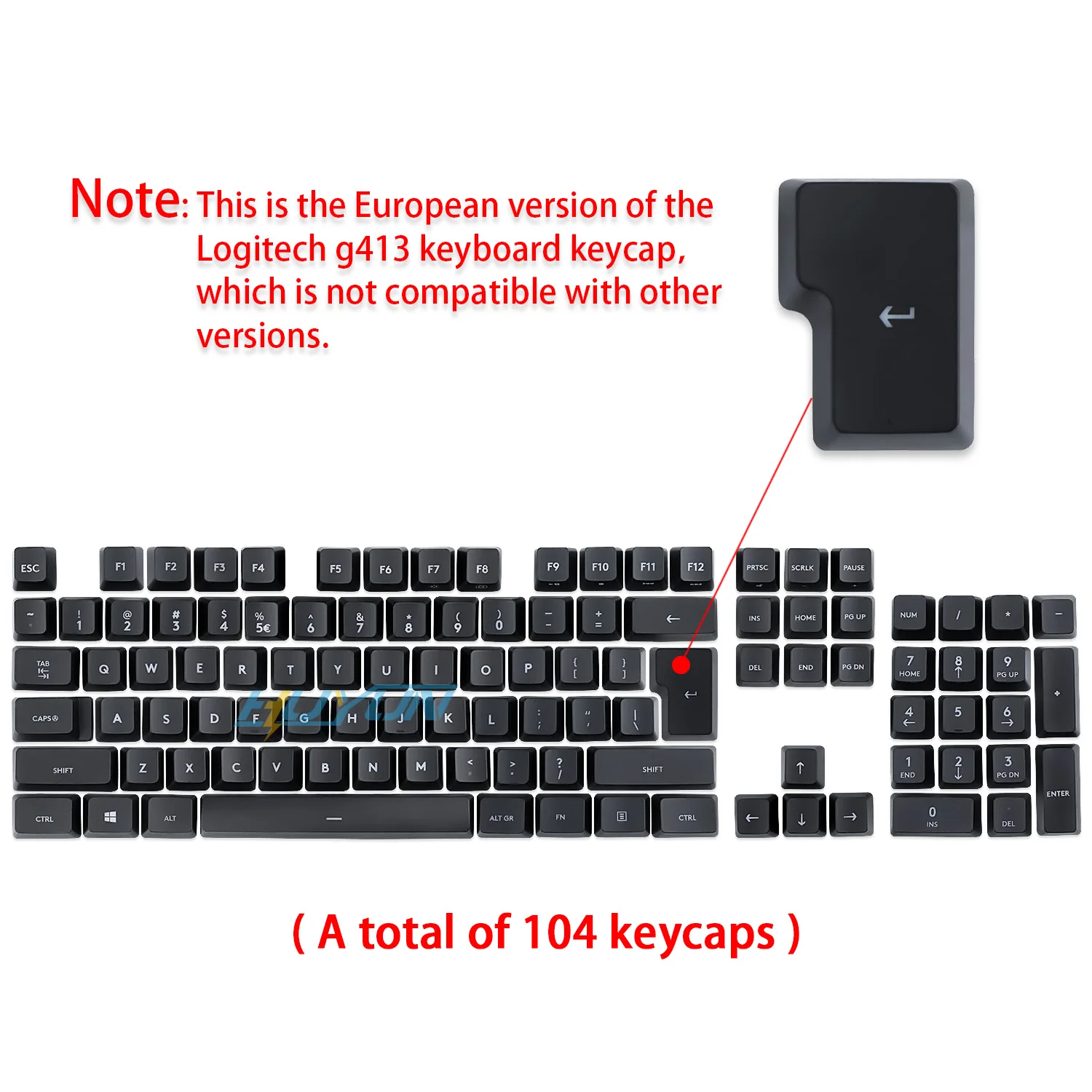 full-set-Keycaps-for-Logit-ech-EU-version-G413-Mechanical-Keyboard ...