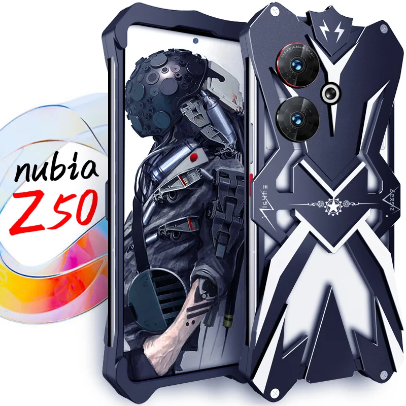Противоударный бронзовый металлический чехол для телефона ZTE Nubia Z70 ...