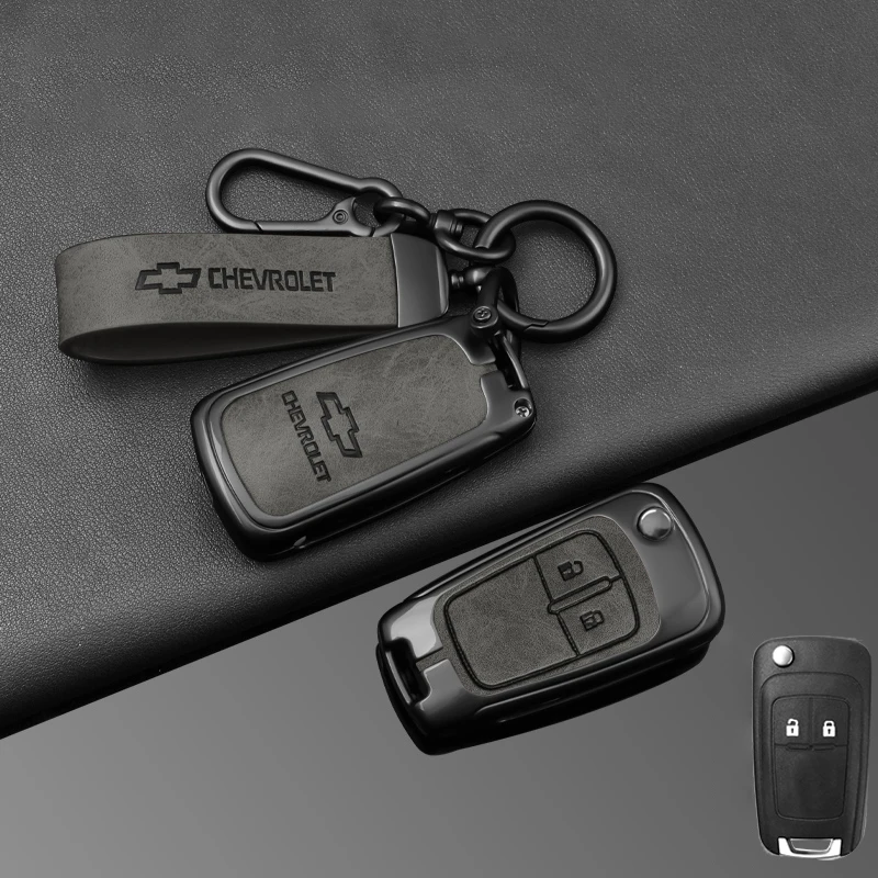 Zinc-Alloy-Car-Key-Case-Cover-Shell-Holder-Bag-For-Chevrolet-Aveo-Prism ...