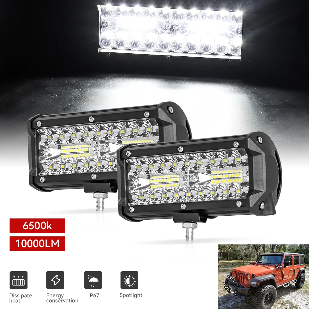 LED-Work-Light-Bar-Off-Road-Flood-Lights-Driving-Headlights-4-7Inch ...