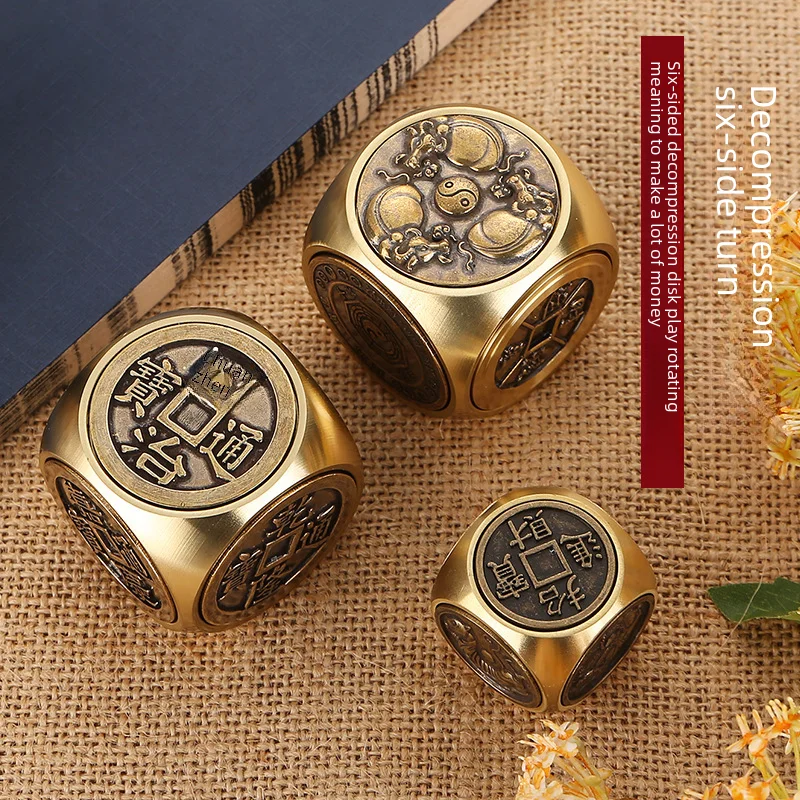 Creative-Gift-Copper-Handheld-Ornaments-Rotating-Coin-Counterweight ...
