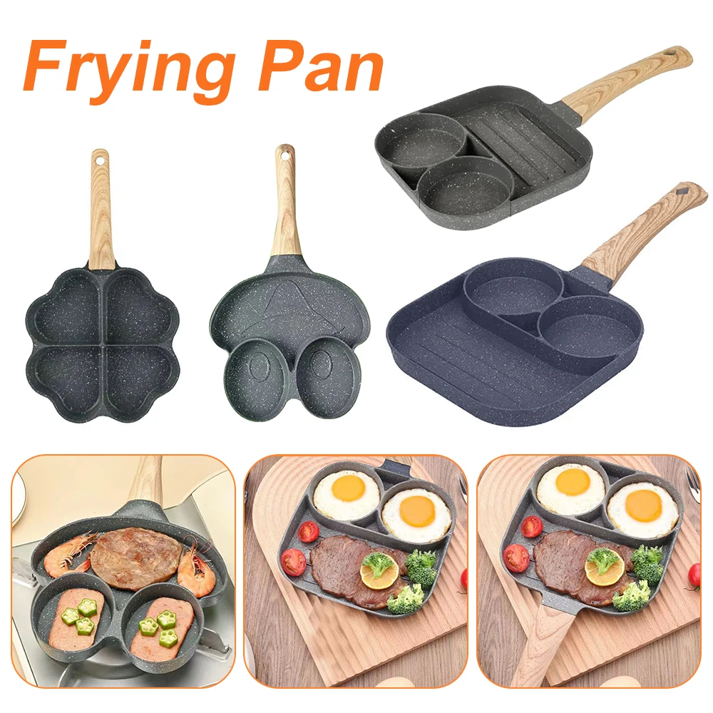 Non-Stick-Frying-Pan-Four-Hole-Household-Breakfast-Steak-Making-Pan ...