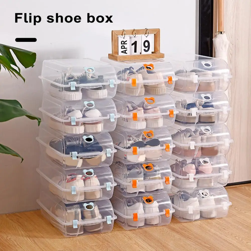 Ventilated-Shoe-Storage-Box-Stackable-Shoe-Box-Space-saving-Transparent ...