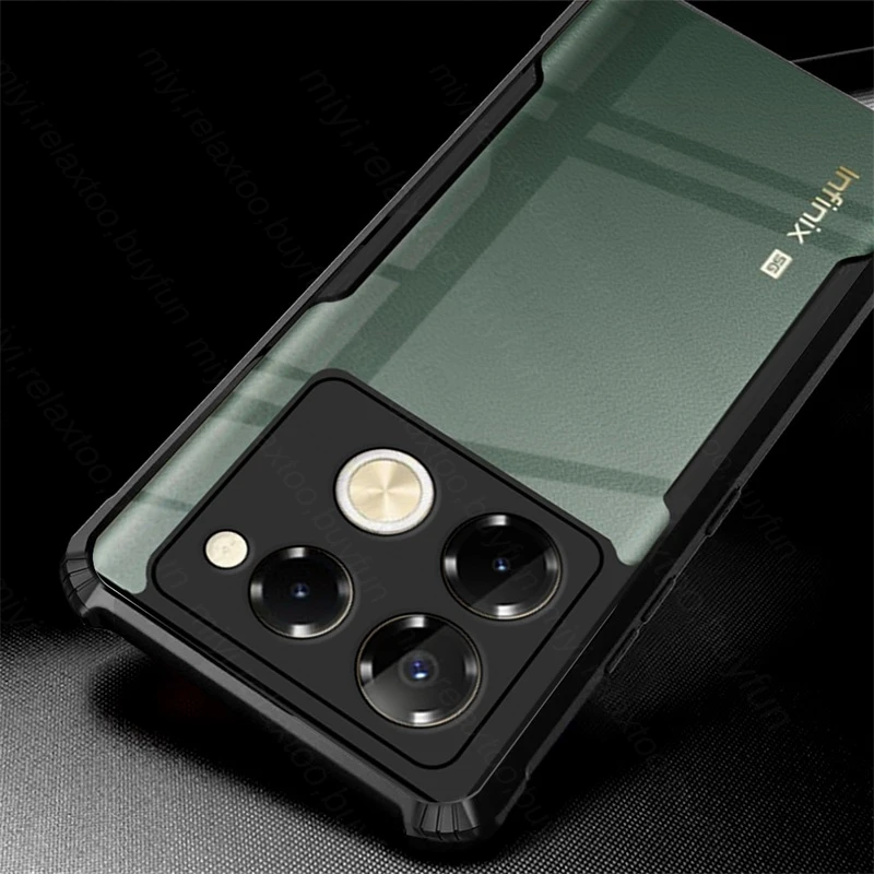 Infini-Note40-Pro-5G-4G-Case-Heavy-Duty-Acylic-Clear-Back-Cover-For ...