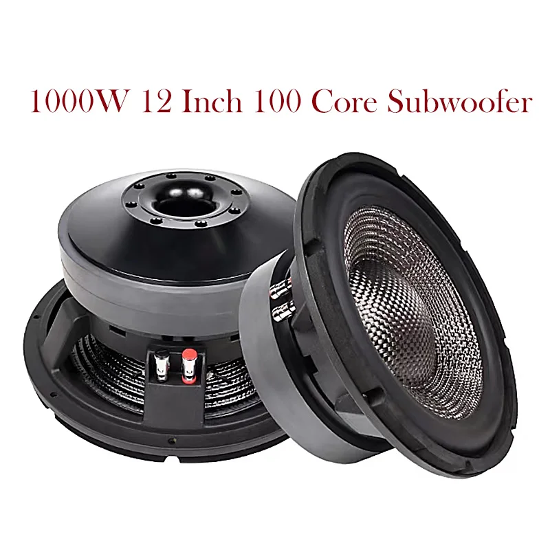 1000W 12 Inch Subwoofer 4 8 Ohm 100 Core Stage Woofer Speakers Carbon ...