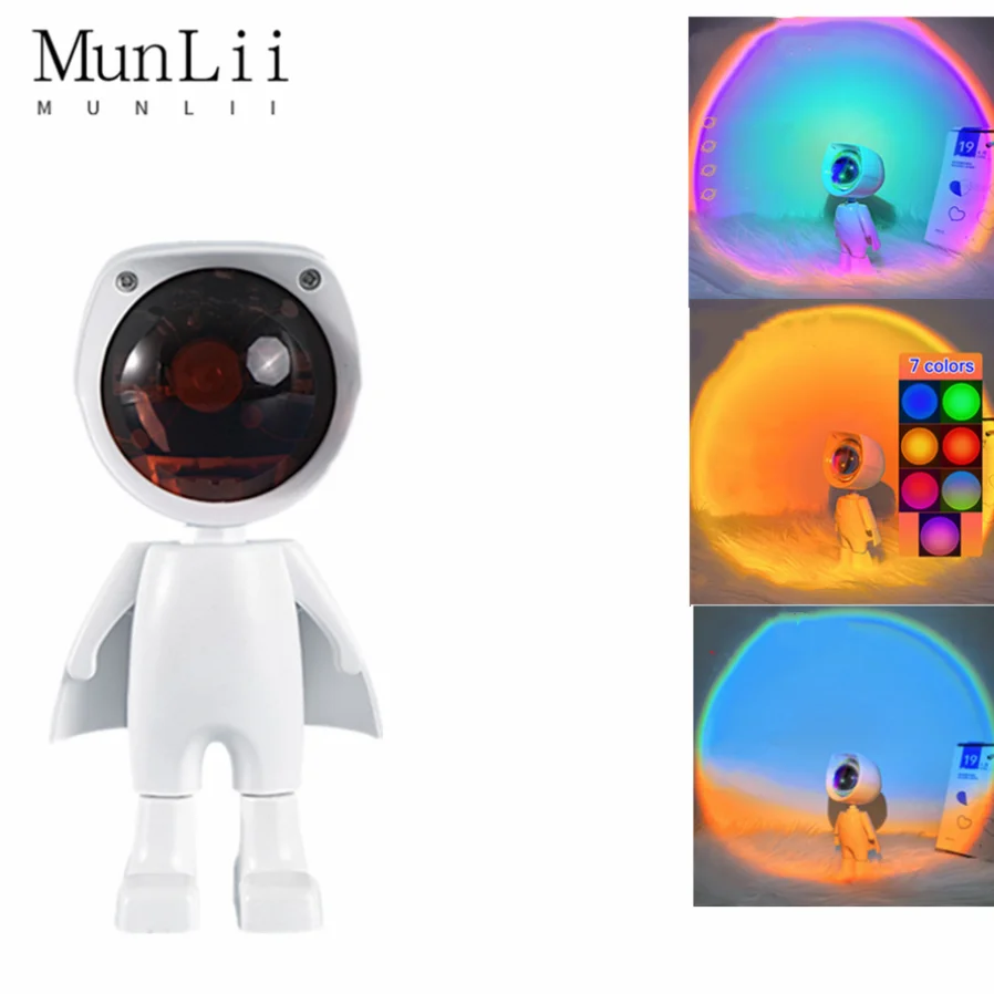 MunLii-LED-Sunset-Lamp-Rainbow-Neon-Night-Light-Projector-Photography ...