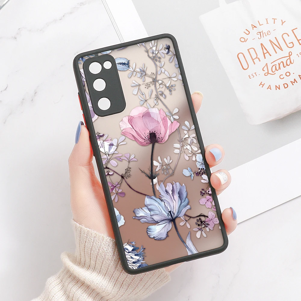Elegant Hard Matte Floral Phone Case - Premium Protection and Style for ...