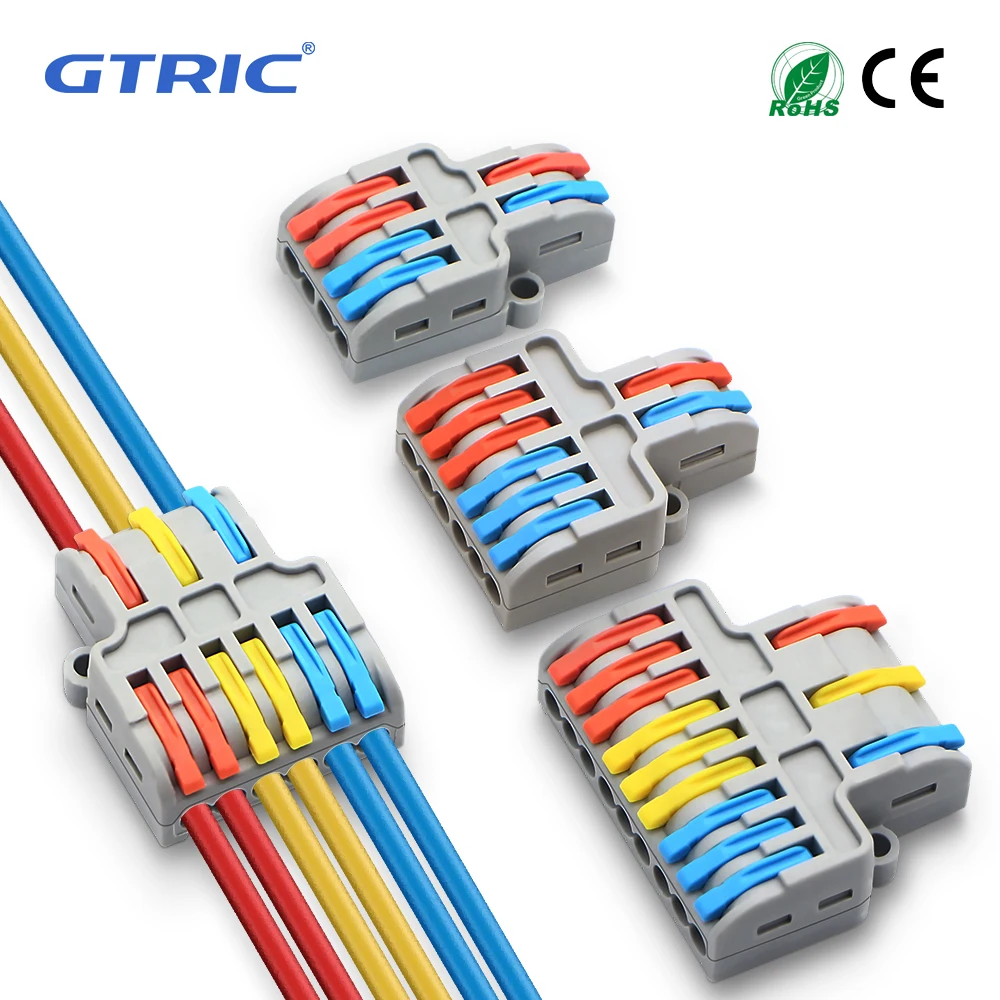 GTRIC Quick Wiring Connector Universal Fast Wiring Cable Connectors 1 ...