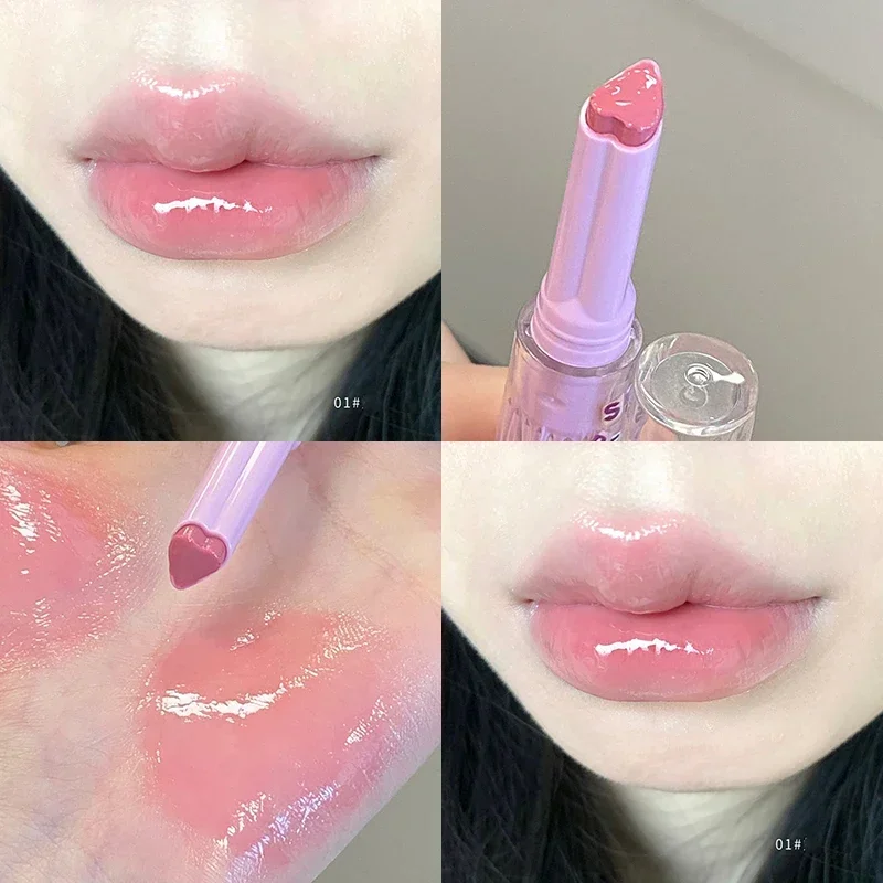 Clear-Mirror-Lipstick-Pencil-Waterproof-Water-Light-Lip-Glaze-Flower ...