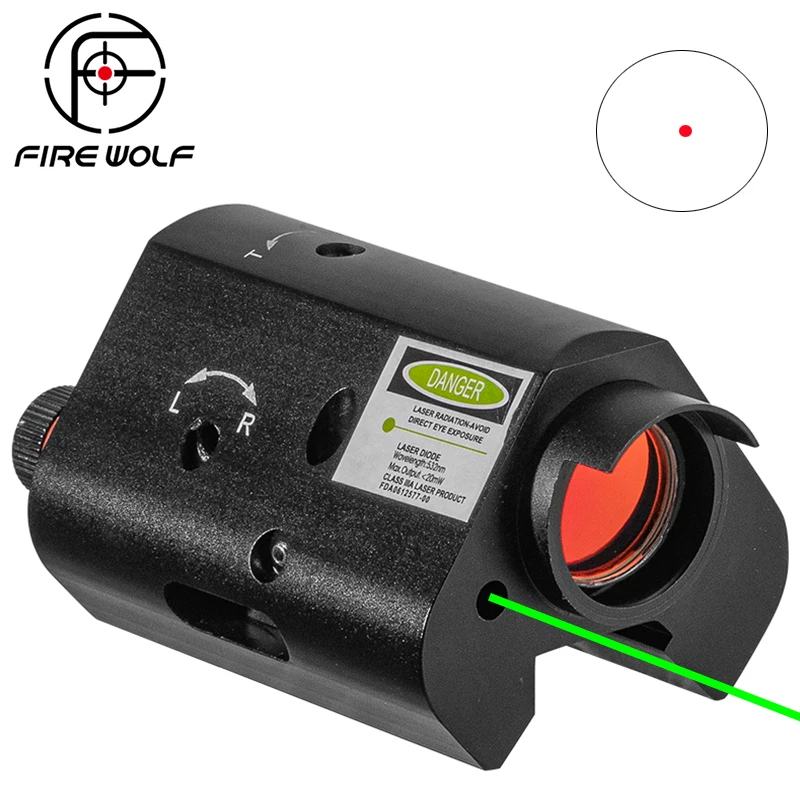 FIRE-WOLF-G36-Red-Dot-Sight-with-Green-Laser-Scope-Holographic-20mm ...