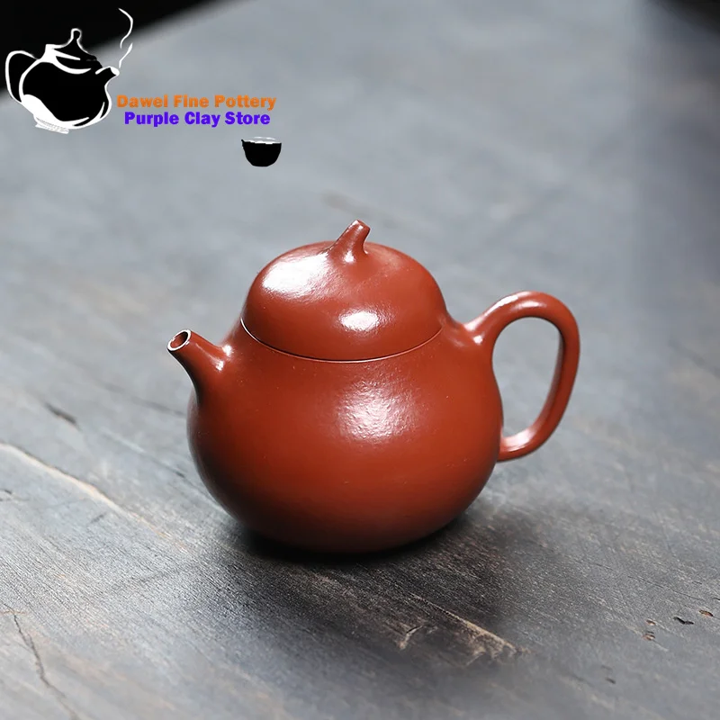 Yixing-handmade-purple-clay-teapot-original-ore-red-clay-small-eggplant ...