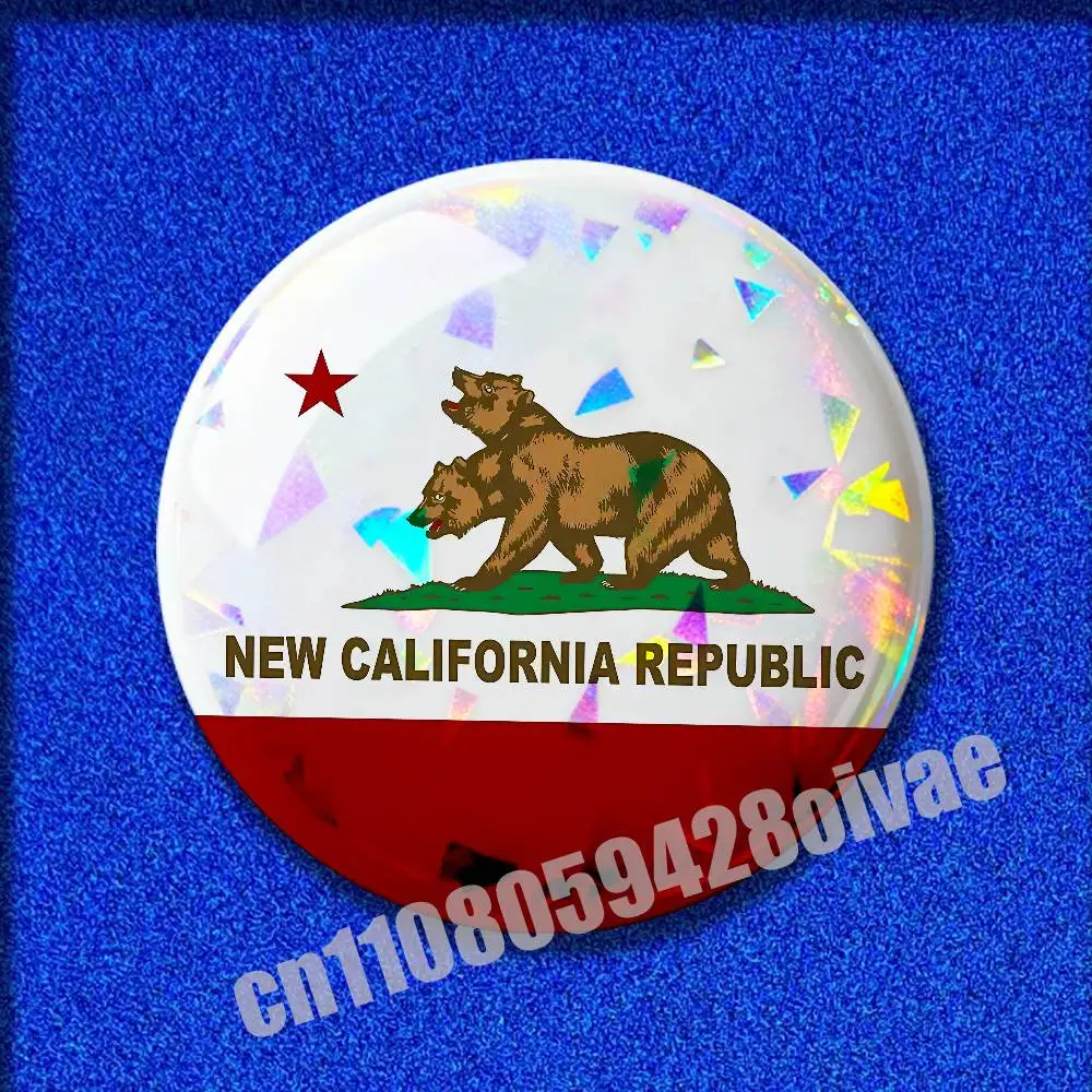 NCR New California Republic Flag Insignia Badge Cover For Ornament 75mm ...