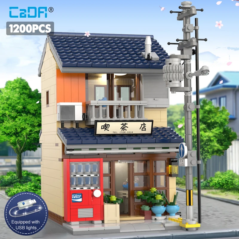 1200-Pcs-Cada-LED-City-Japanese-Tea-Shop-House-Architecture-Building ...