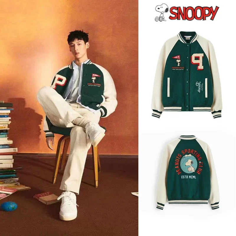 Uniforme-de-b-isbol-de-Snoopy-Vintage-para-hombre-y-mujer-chaquetas-c ...