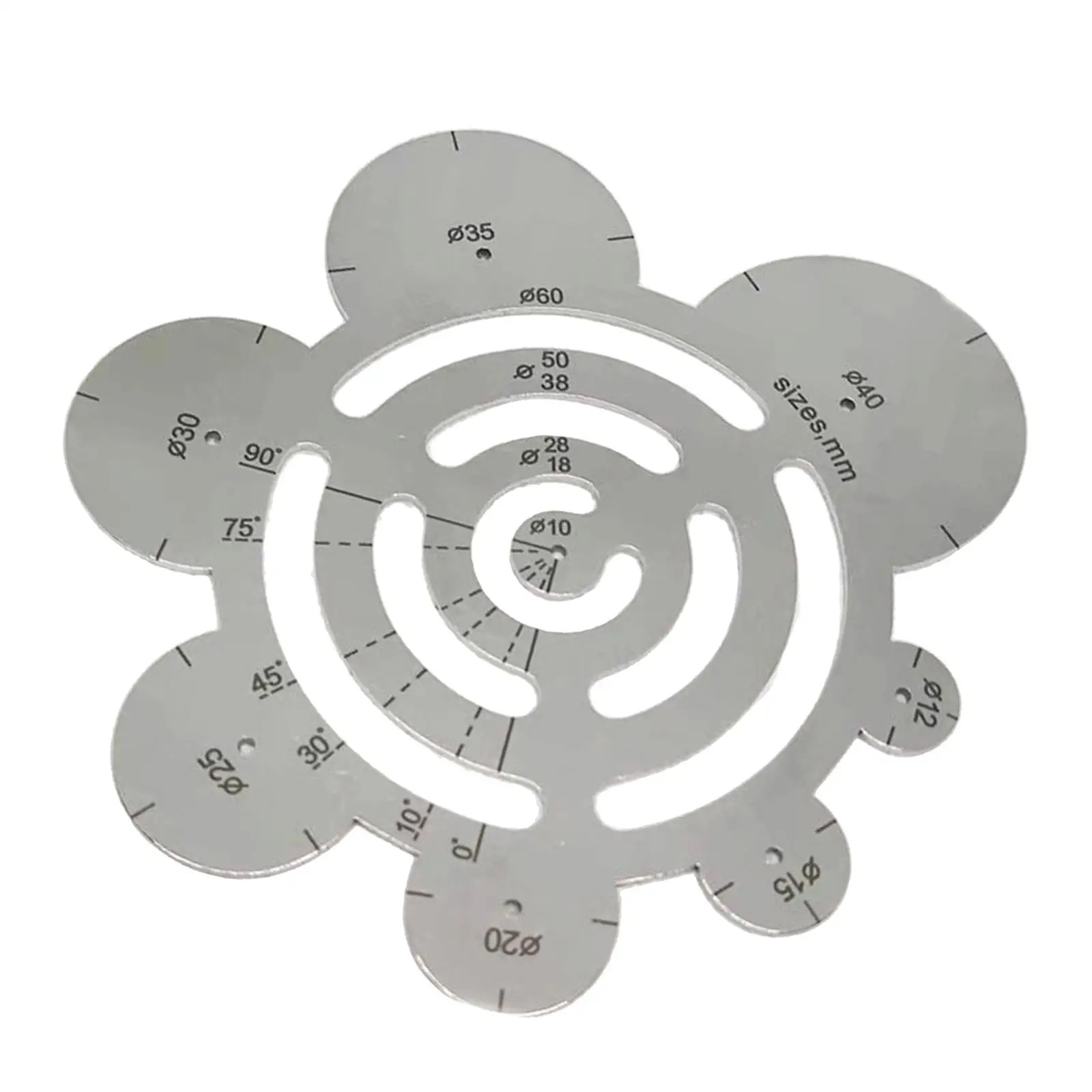 Home & Living Round Leather Corner Cutting Ruler Tool for Leather ...