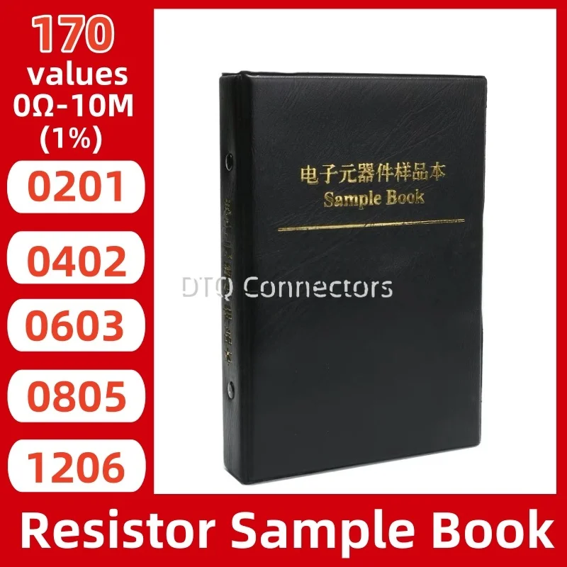 1-0201-0402-0603-0805-1206-SMD-Chip-Resistor-Sample-Book-170-Values-0R ...