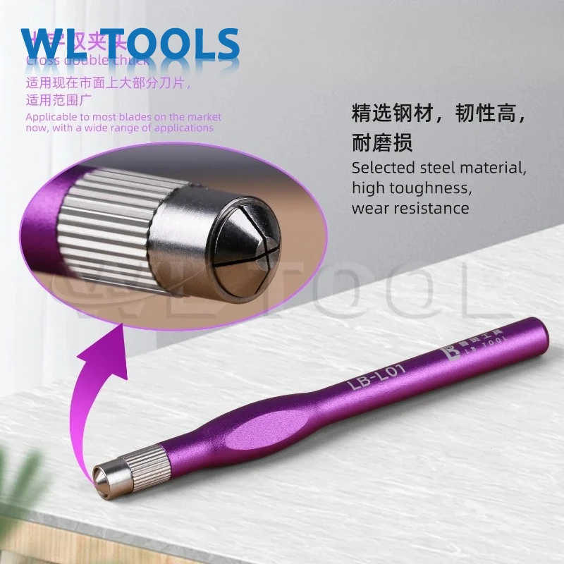 LB-L01 Ergonomic Knife Handle with Steel Alloy Chuck Comfortable Grip ...
