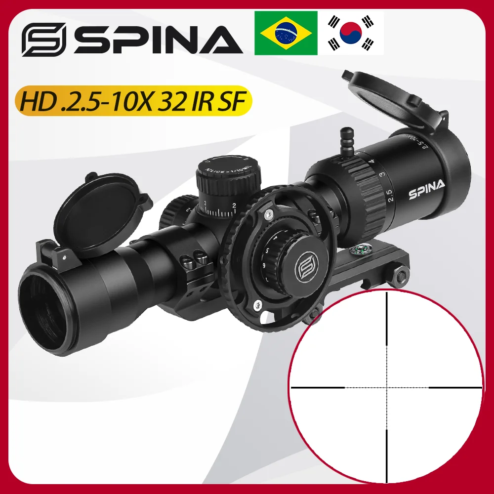 SPINA-Optics-HD-2-5-10x32-Hunting-Rifle-Scope-Red-Illuminated-Quickly-Shot-LPVO-Riflescope ...