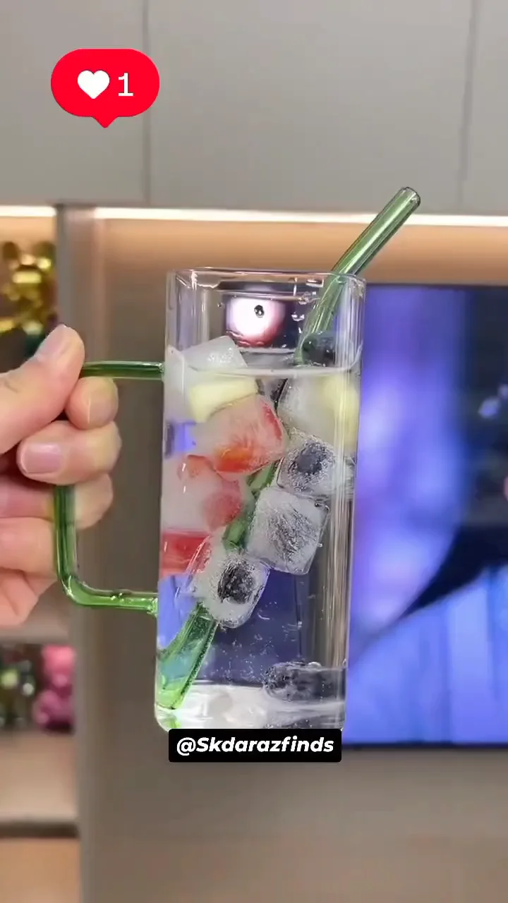 400ML Creative Square Straw Mug Modern Fashion Juice Cup,Single Colored ...