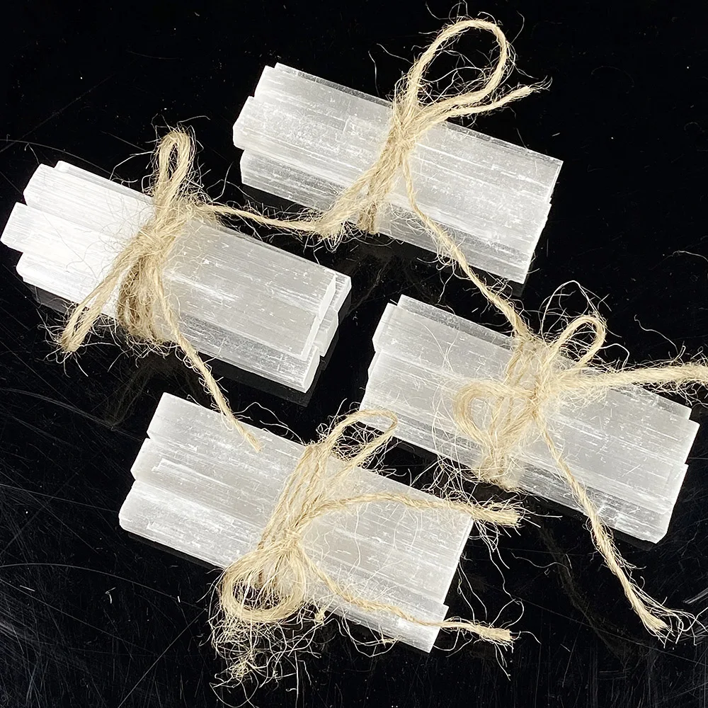 5Pcs-Natural-Raw-Selenite-Crystal-Stick-White-Gypsum-Rough-Minerals ...