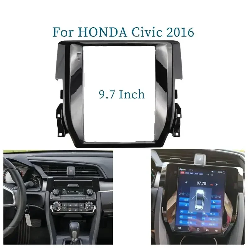 9-7-INCH-Car-Frame-Fascia-Adapter-For-Honda-Civic-2016-Android-Big ...