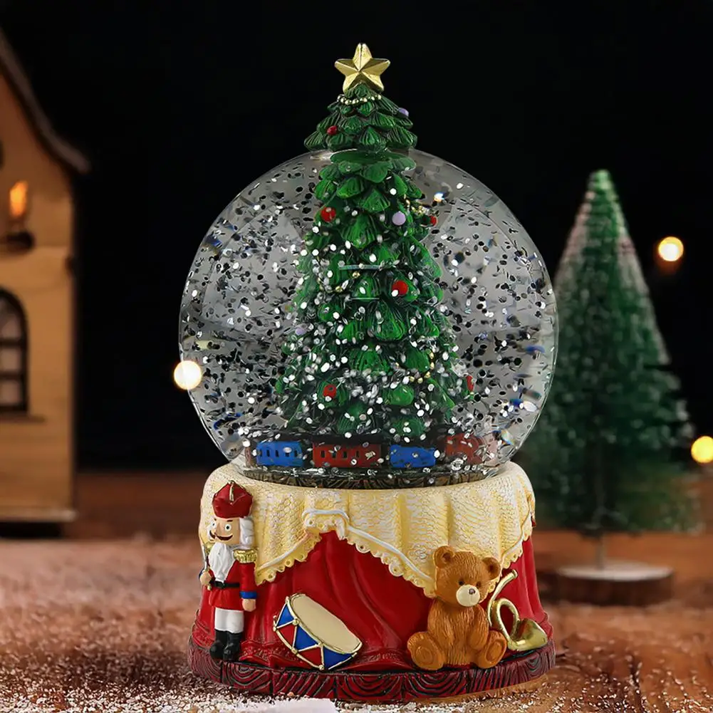 Christmas Snow Glass Ball Mini Christmas Tree Ball with Swirling ...