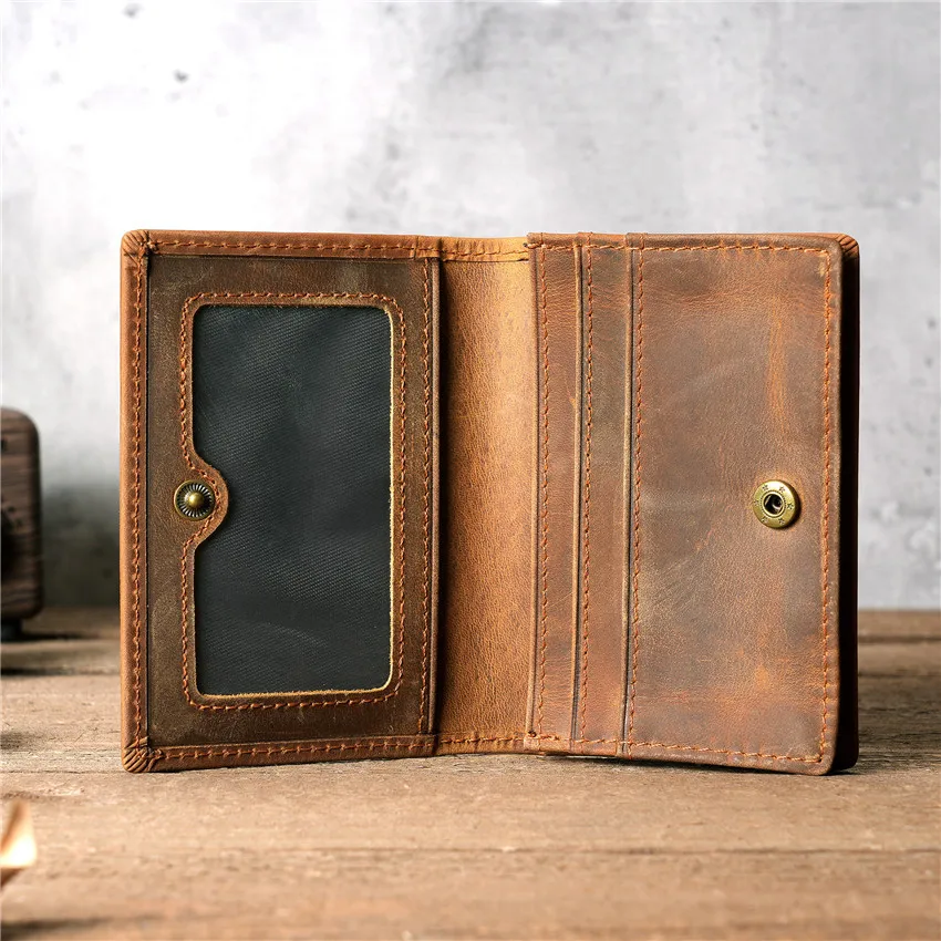Genuine-Leather-Card-Holder-for-Men-100-Cow-Leather-Vintage-Credential ...
