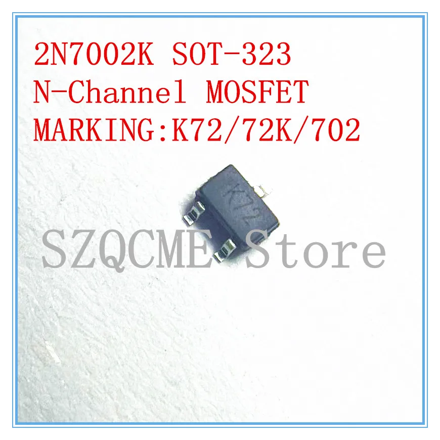 20PCS 2N7002KLW 2N7002W 2N7002 N-Channel MOSFET 60V MARKING 72K K72 702 SOT-323 SMD