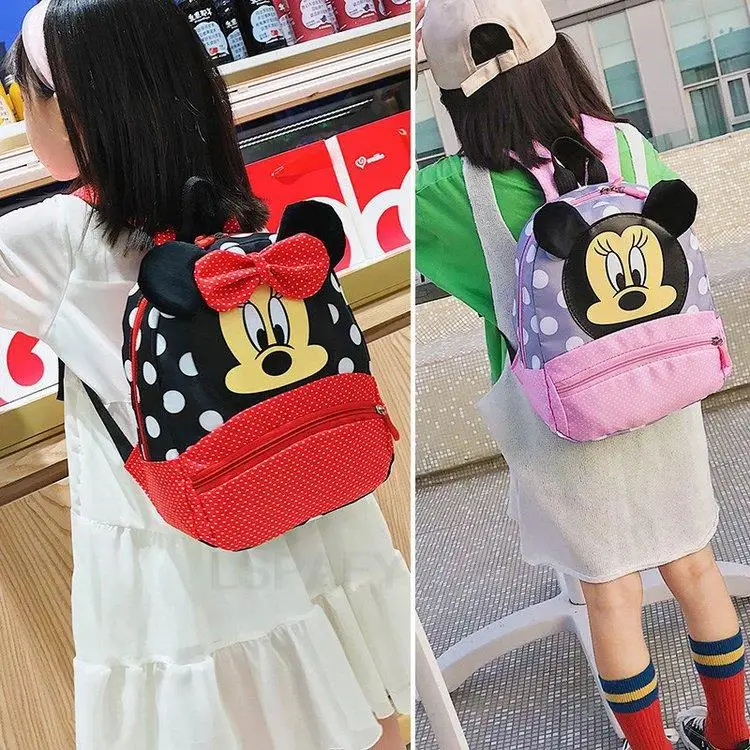 Disney Anime Mickey Mouse Backpack Kindergarten Kids School Bags Boy ...