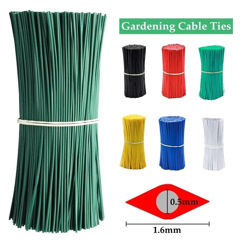 100pcs Green Gardening Vine Climbing Plants Cable Tie Lines Plant ...