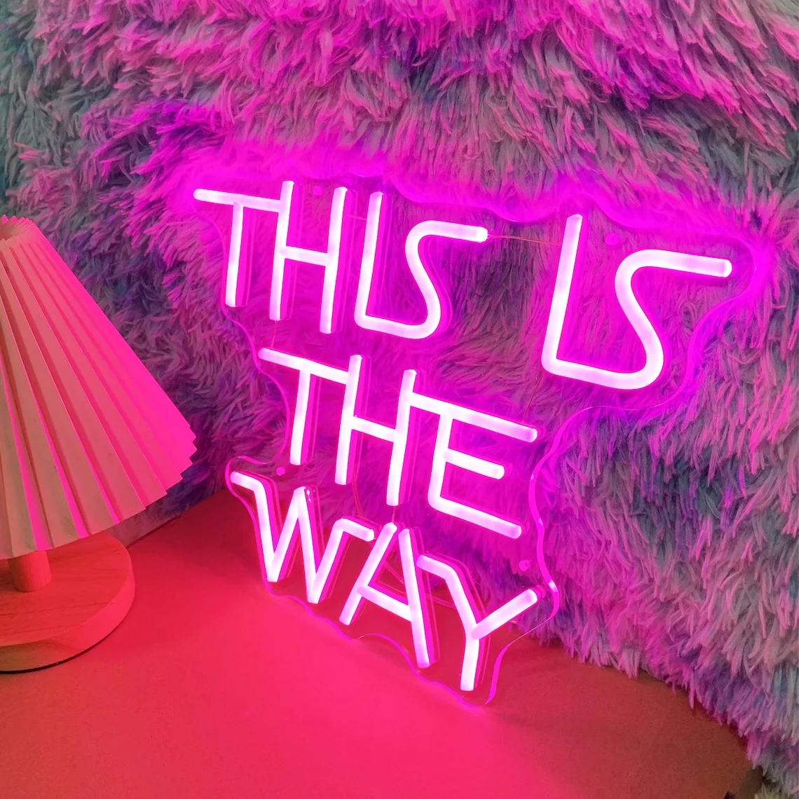 This-Is-The-Way-Neon-Sign-Custom-Neon-Sign-Neon-Sign-for-Game-Room-or ...