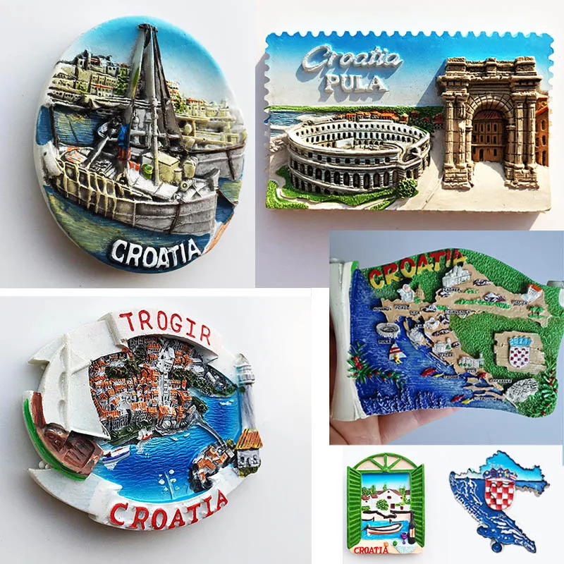 Croacia Fridge Magnet Kroatie Tourist Souvenirs Mediterranean Malta ...