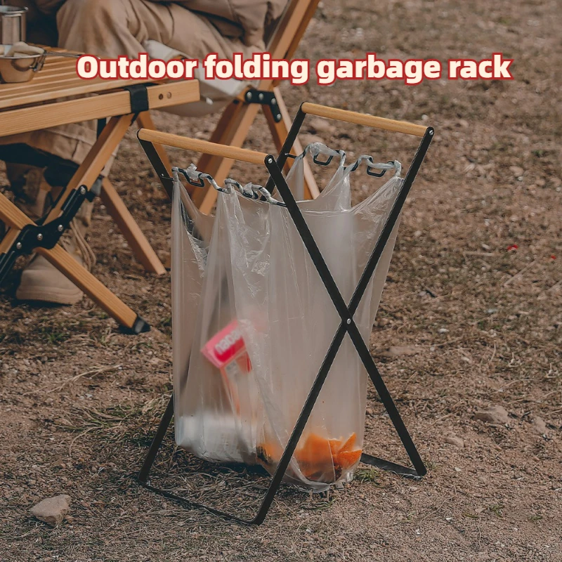 Outdoor-Camping-Wooden-Handle-Bracket-Home-Foldable-Kitchen-Debris ...