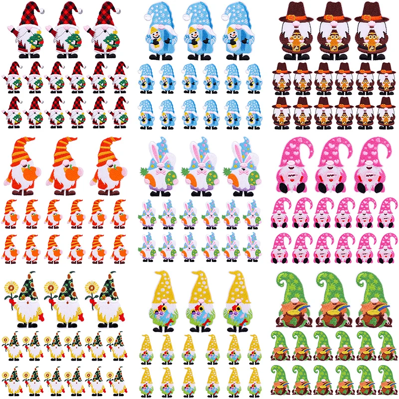 10PCS-Lots-Christmas-Elves-Patches-For-Clothing-Thermoadhesive-Patch ...