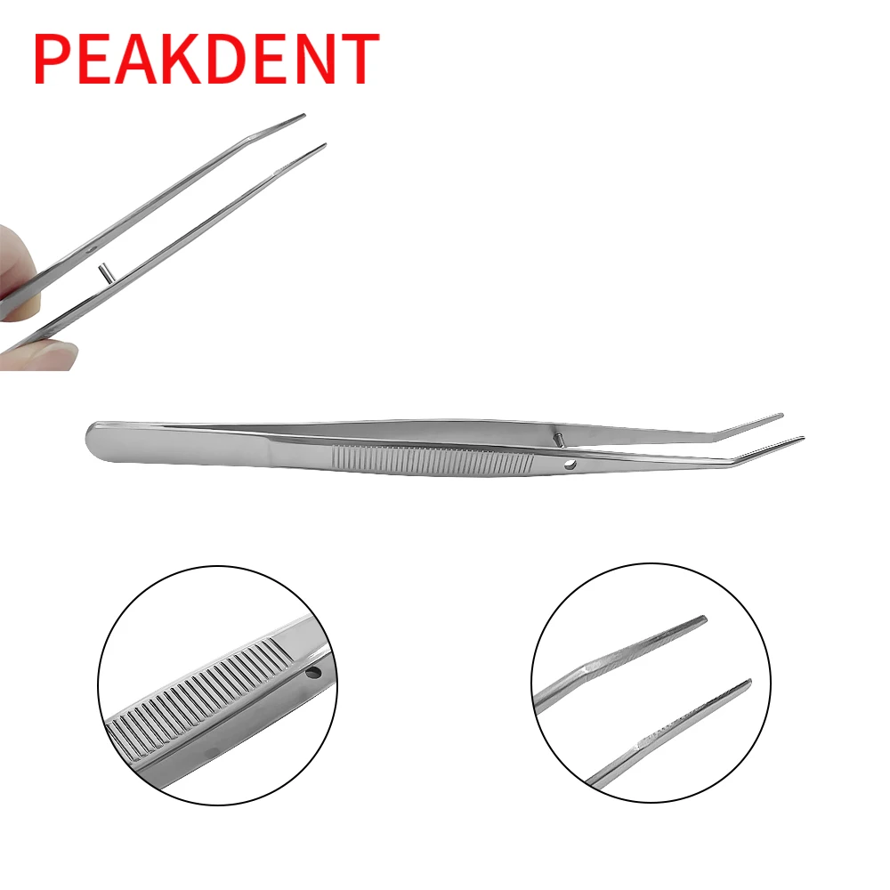 Pinzas-dentales-de-acero-inoxidable-pinzas-curvas-dentadas-quir-rgicas ...