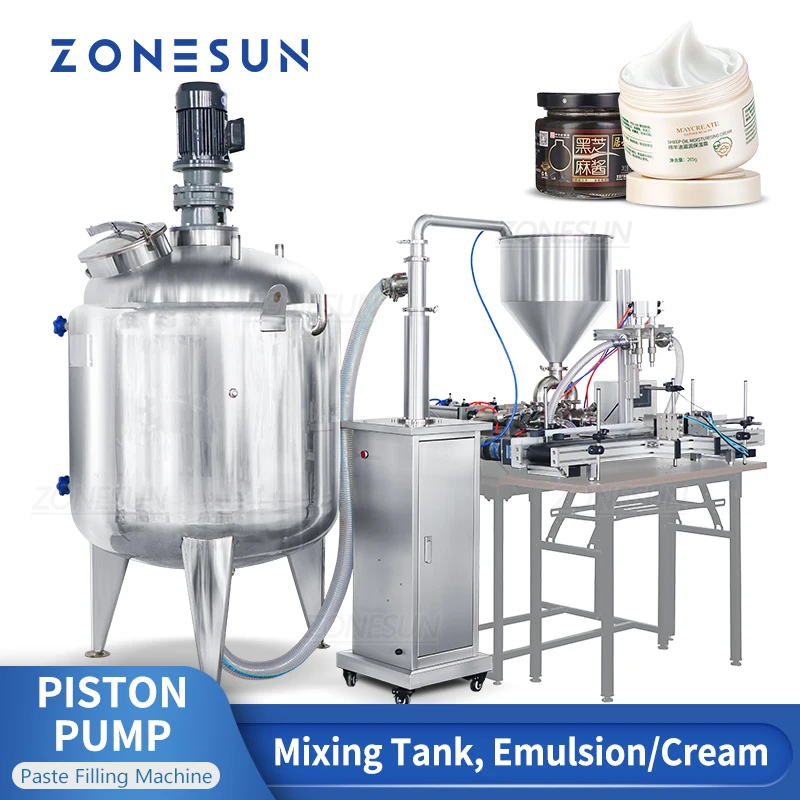 Zonesun Automatic Filling Machine Mixing Tank Emulsifying Blender ...