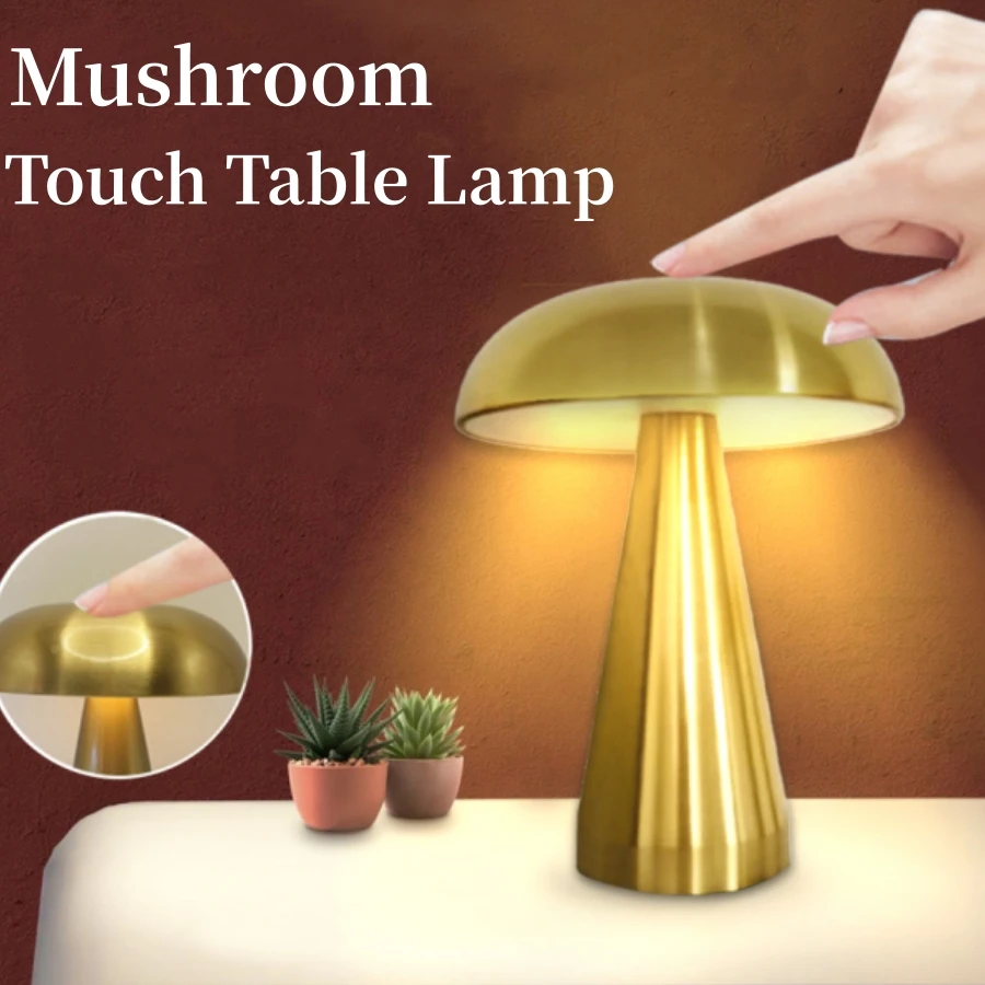 Metal-Mushroom-Desk-Lamp-Touch-Sensor-Table-Light-Creative-USB-Charging-Night-Lights-For-Bedroom ...