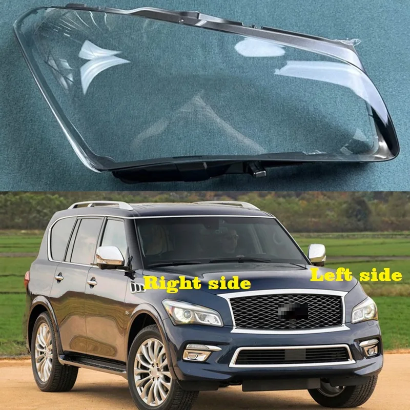 For-Infiniti-QX80-2014-2015-2016-2017-Car-Headlamp-Lens-Cover ...