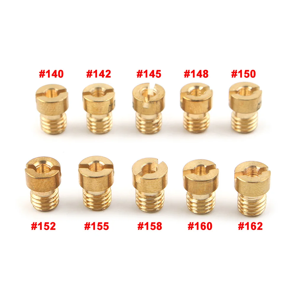 10Pcs-140-142-145-148-150-152-155-158-160-162-Main-Jets-Carburetor-for ...